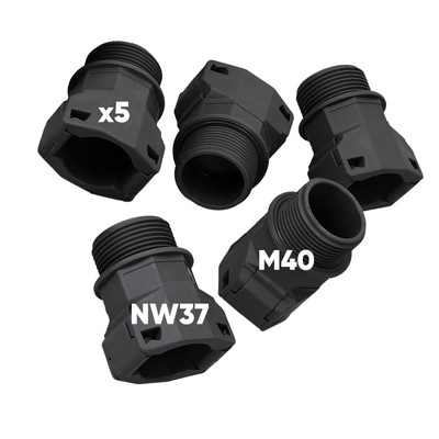 5 Stk Kalitec 3805017 Schlauchverschraubung M40 Nw37 Wellrohr Verbinder Fitting | eBay