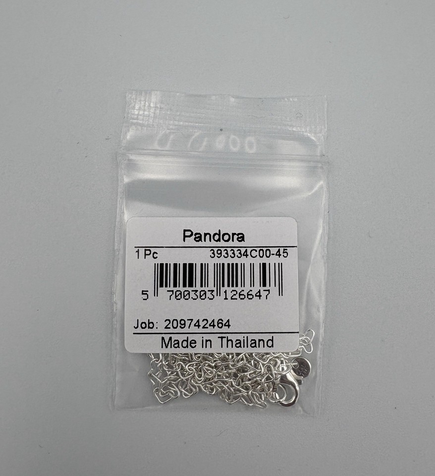 Pandora Moments Linked Hearts Collier Necklace 393334C00 45 cm (17.7 ...