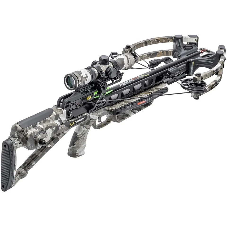 TenPoint Turbo X Crossbow Package ACUslide Rangemaster 100 Scope Vektra ...
