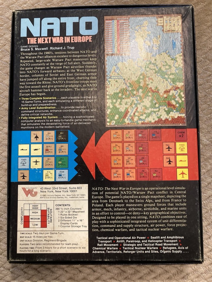 NATO VG 1983 Fulda Gap SPI 1977 Assault GDW 1983 Three Game Lot - # ...