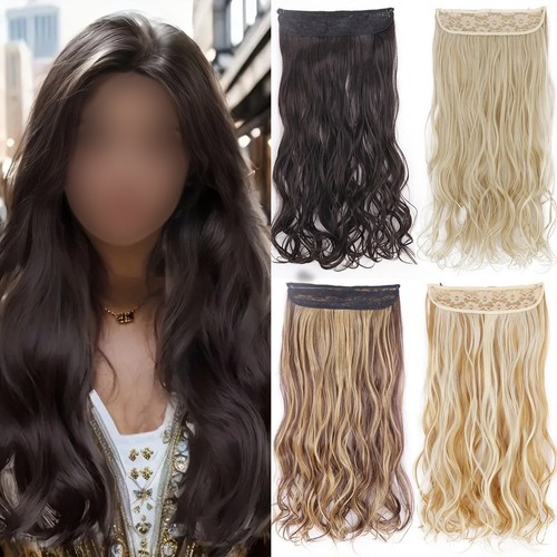 High Temperature Resistant 22 Inch Hair Extensions Clip In Wavy Natural ...