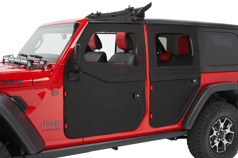 Bestop 51751-35 2-Piece Fabric Doors for Jeep - Easy Install, Durable ...