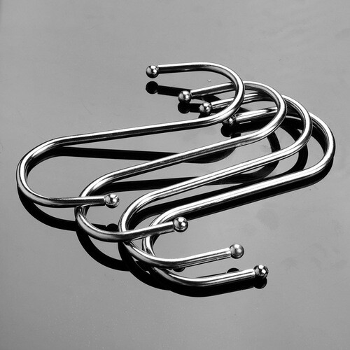 12x Metal S Shape Type Hooks Hangers Kitchen Pot Pan Clasp Cup Hanger S ...