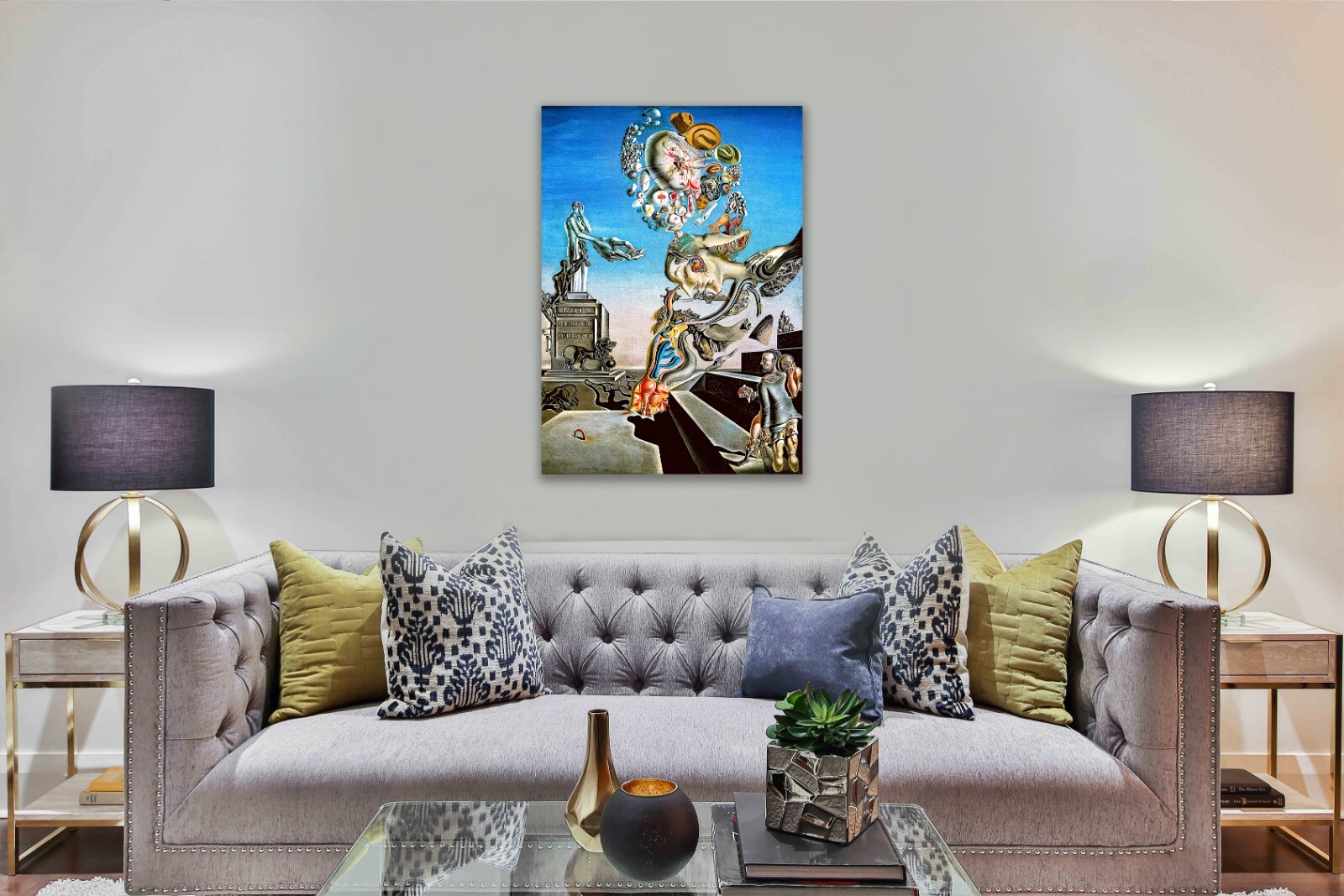 Salvador Dali The Lugubrious Game CANVAS PAINTING ART PRINT POSTER 1577 ...