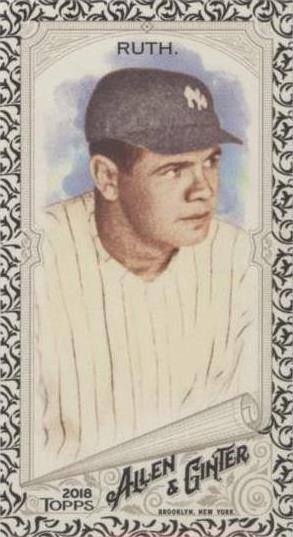 2018 Topps Allen & Ginter - Babe Ruth #3 Mini Black for sale online | eBay