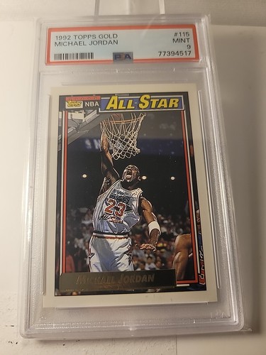 1992 Topps GOLD Michael Jordan #115 - PSA 9 | eBay
