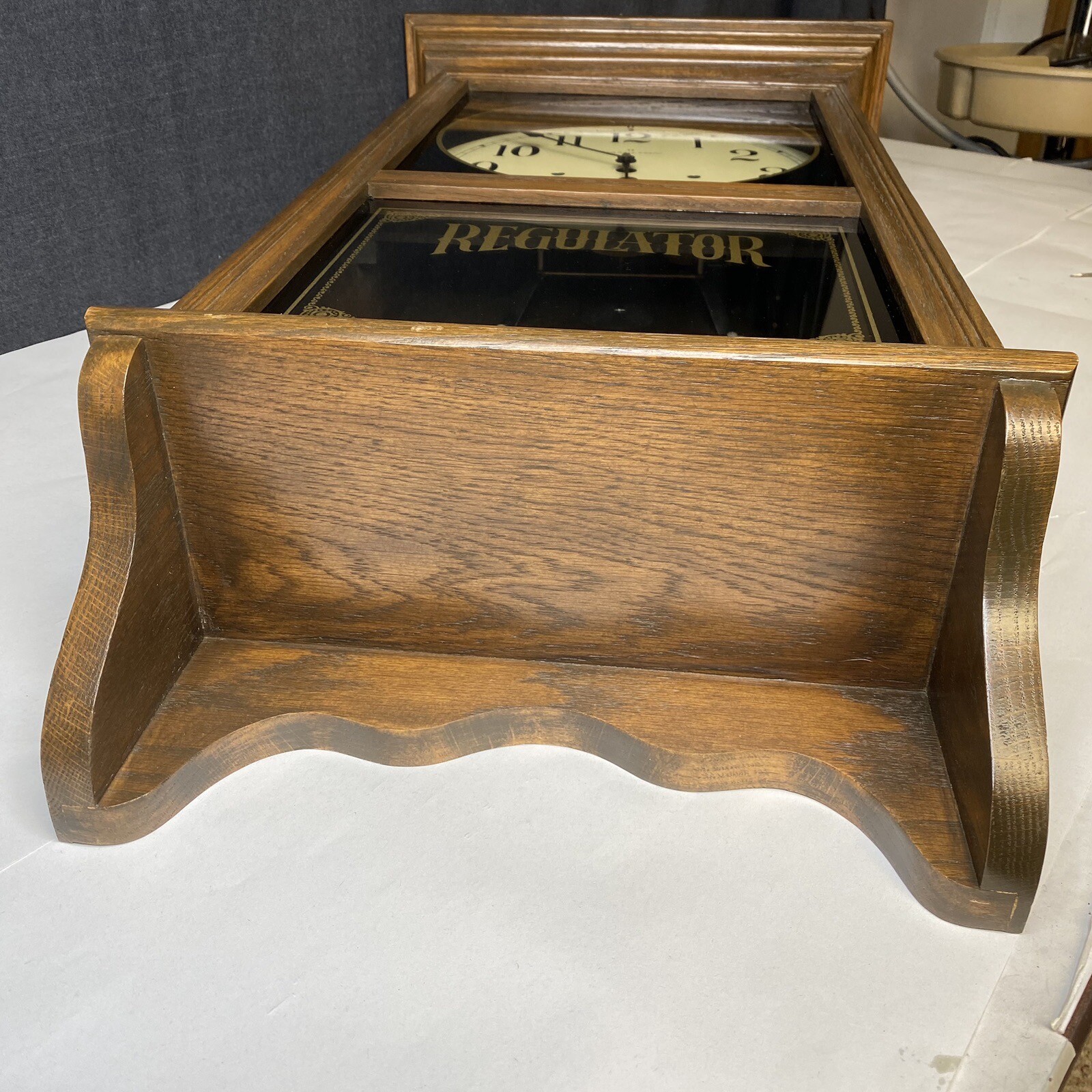 Vintage Hamilton Large Regulator Wall Clock West Minister - FOR PARTS ...