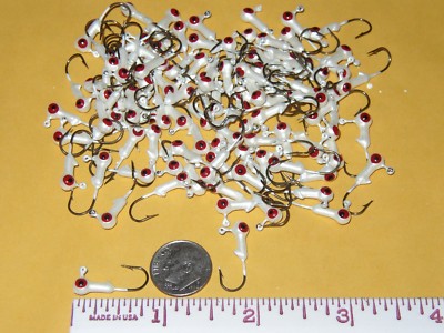 NEW DELUXE PAINTED 1/32 OZ. JIG HEADS 25 QTY PEARL - FREE SHIPPING! | eBay