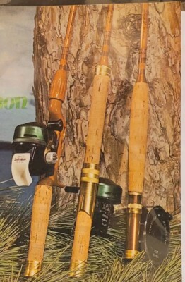 Johnson Reels & Rods Uniglas Fishing Poles Performance Vintage Print Ad ...