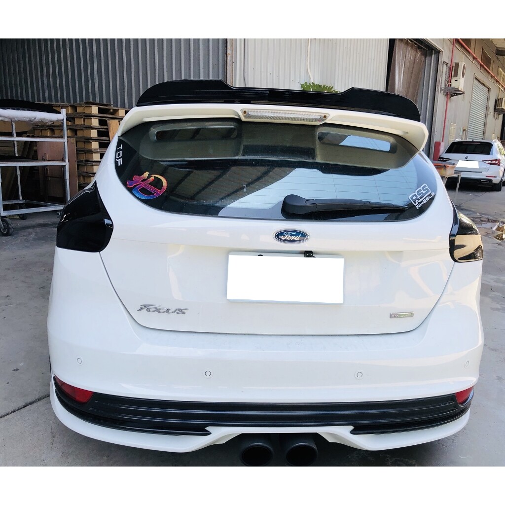 495FC Add-on ST Rear Lip Spoiler Wing Fits 2011~2018 Ford Focus 5dr ...