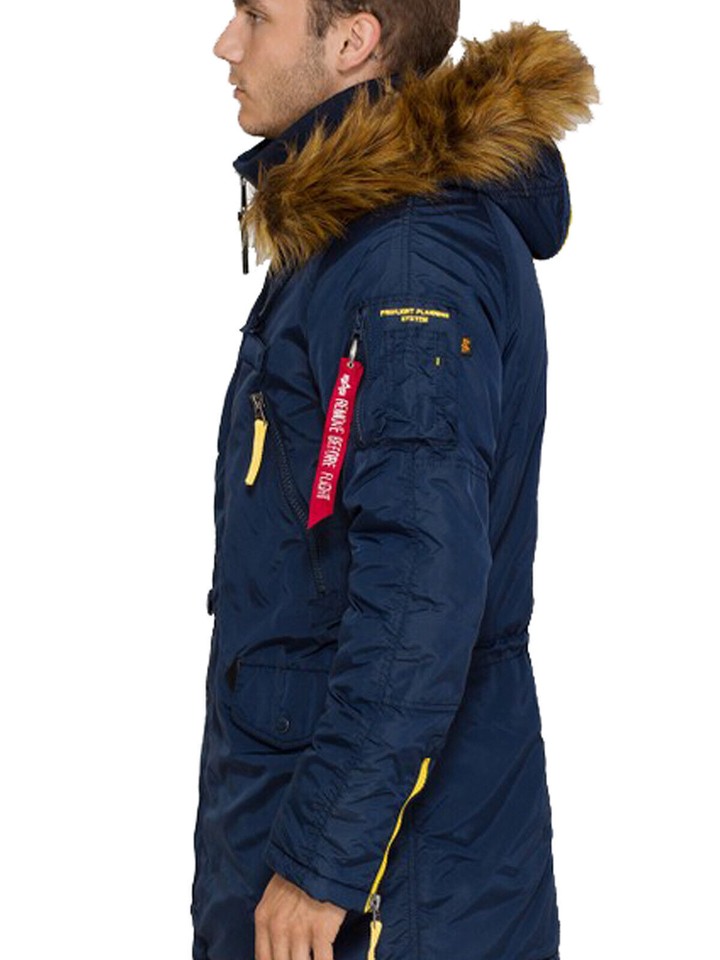 Alpha Industries Winterjacke PPS N3B Jacke Parka Rep. Blue 133148 07 ...