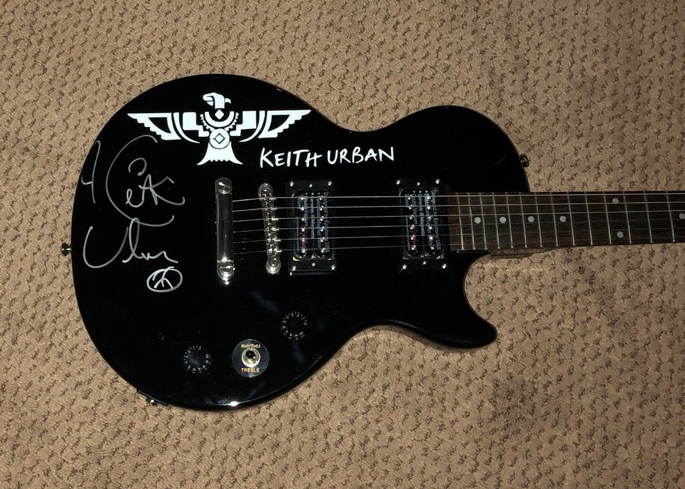 KEITH URBAN SIGNED ELECTRIC GUITAR AUTOGRAPH JSA FULL LOA RARE ON BODY ...