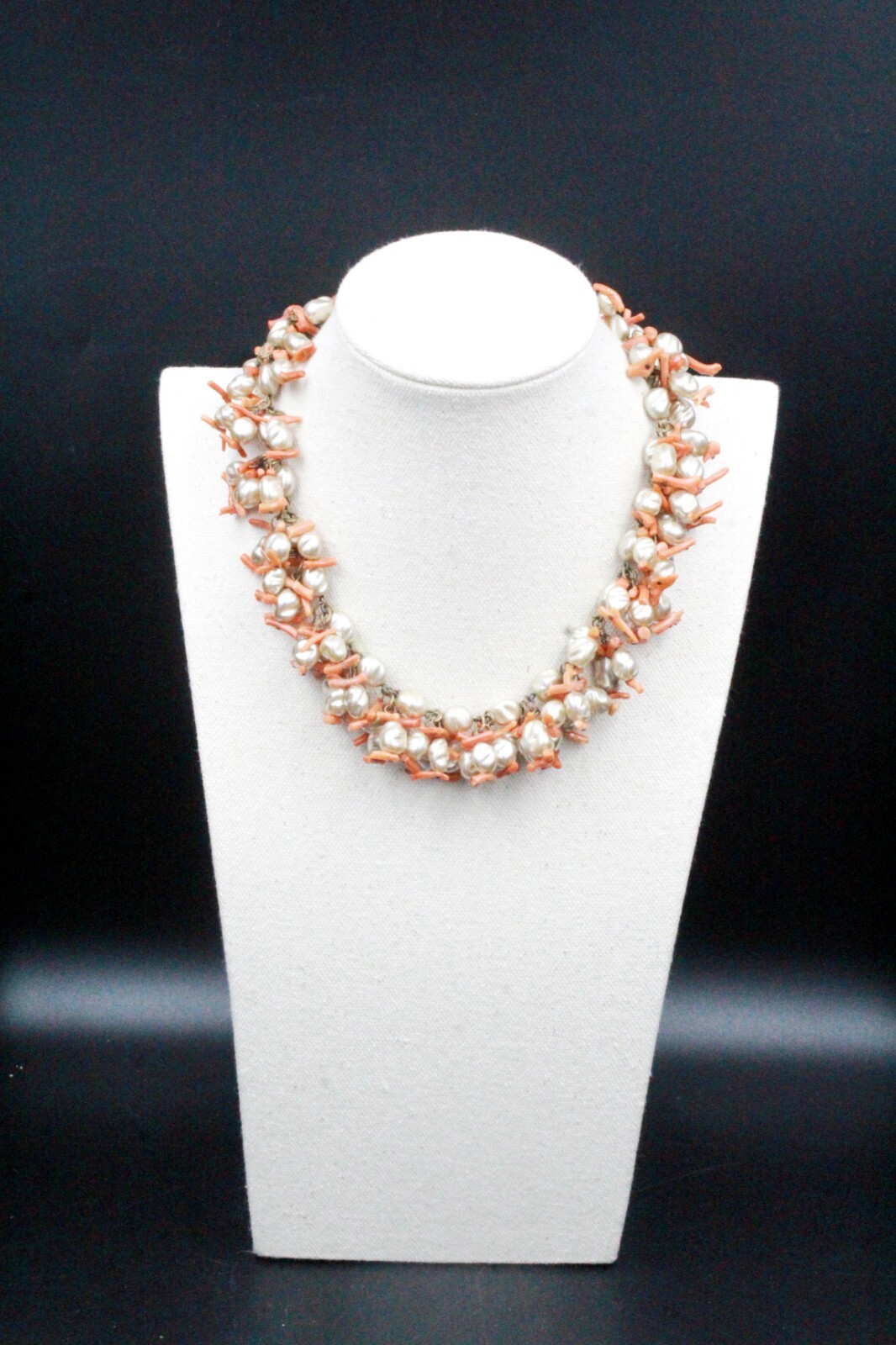 Antique Miriam Haskell Early 30's Faux Pearls Branch Coral Cha Cha ...