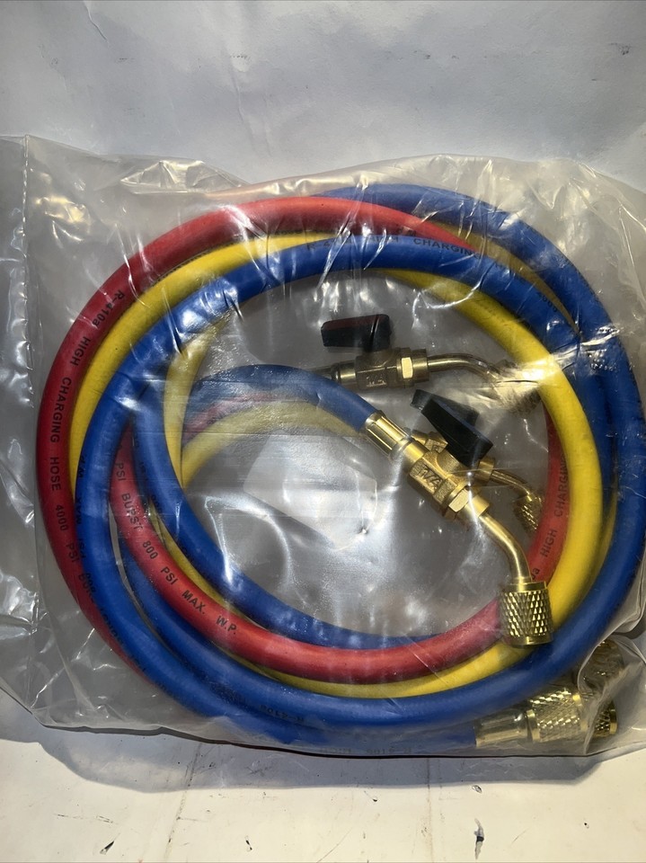 R134A A/C Charging Hose with Ball Valve, (4000~800) PSI Working ...