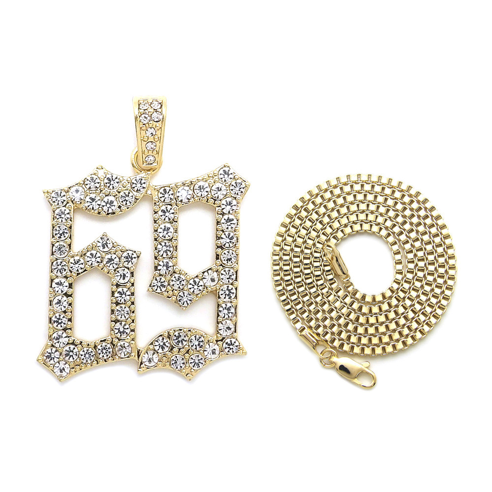 Iced Rapper TEKASHI 69 Pendant & 20" Box, Cuban, Rope Chain Hip Hop ...