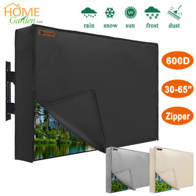 30-85 inch Outdoor TV Cover Fitted Waterproof Weatherproof Television ...