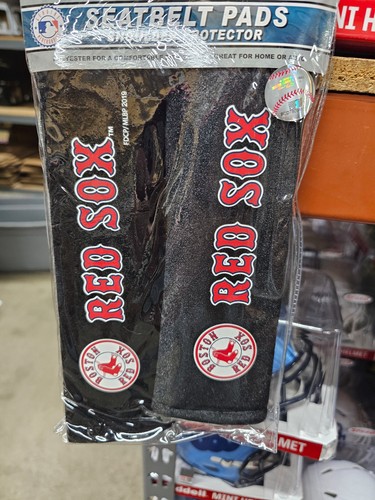 BOSTON RED SOX MLB BASEBALL LUGGAGE SEAT BELT PADS NEW SET OF 2 | eBay