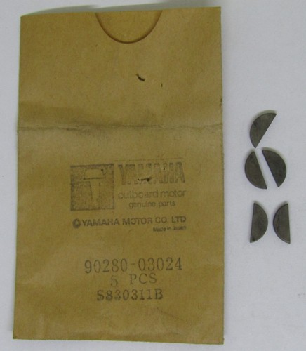 New Yamaha Genuine Parts Boat OEM Woodruff Key Lot of 5 Part No. 90280 ...