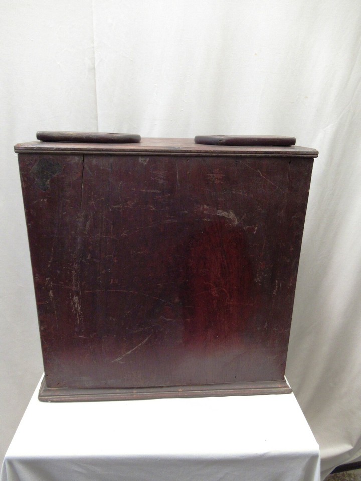 Antique Gentlemen'S Traveling Bureau Writing Box Secretary Lap Desk ...