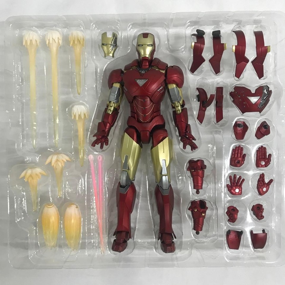 S.H.Figuarts Iron Man Mark 6 AVENGERS BATTLE DAMAGE EDITION Bandai #610 ...