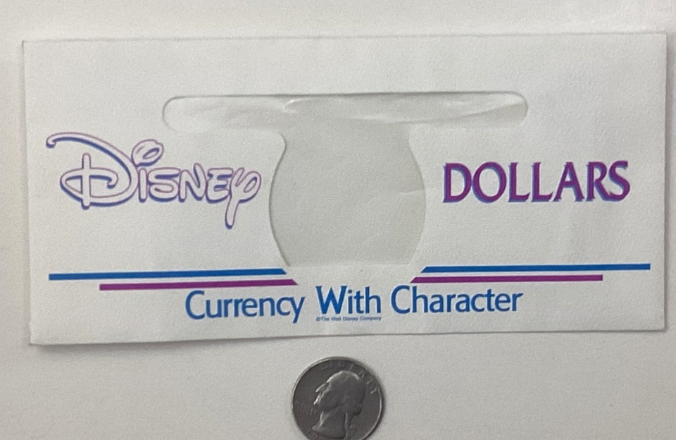 Disney ONE each Tinkerbell/ Disney Dollars Currency With Character gift ...
