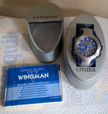 NOS Citizen Promaster Wingman Mens Ana Digi Watch C420 S72323 | eBay UK