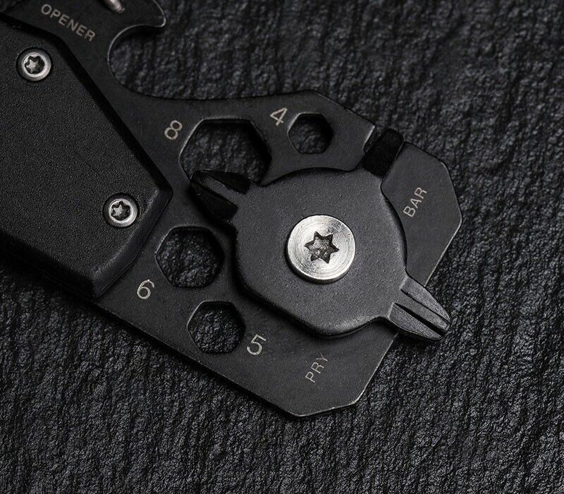 Carabiner Screwdriver EDC Multi Tool Foldable Knife Survival Camping ...