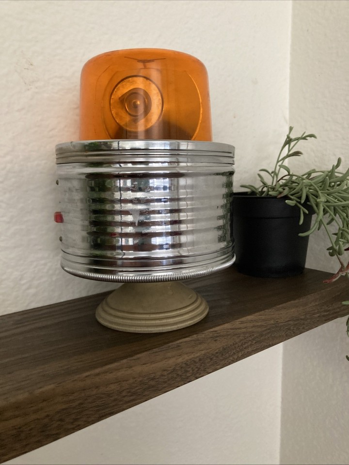 Vintage Orange Flashing Emergency Light Ash Flash British Empire For ...