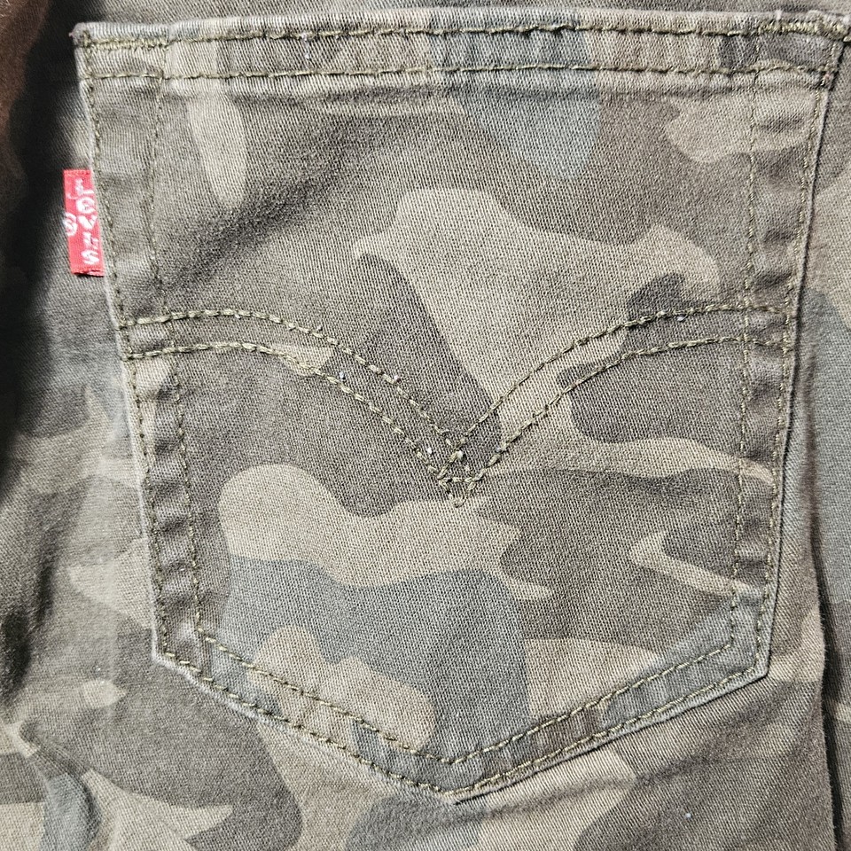 Levi's Boys 12 Reg Green Camo Youth Joggers Camouflage Elastic Cuff ...