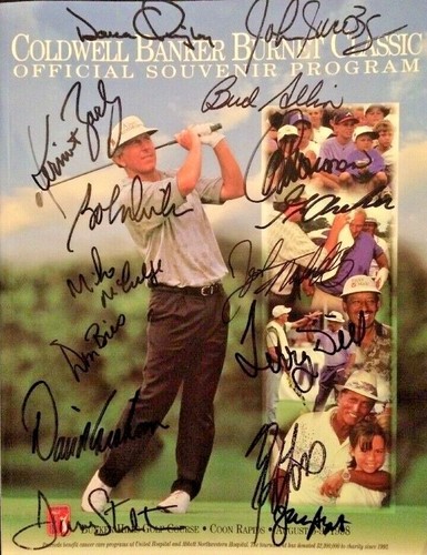 RARE 98 Multi Signed Golf Program PGA Stockton Graham Quigley Sigel ...