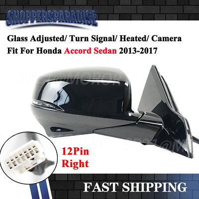Passenger Power Side View Mirror Heated Camera For Honda Accord Sedan ...