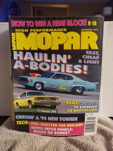 High Performance Mopar September 1993 | eBay