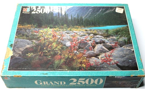 Vintage Milton Bradley 2500 PC Grand Puzzle of Jasper National Park ...