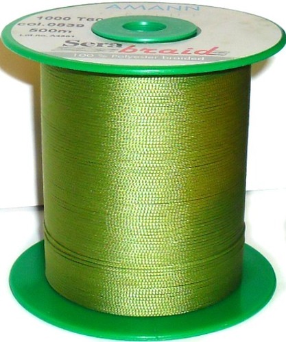 AMANN SERABRAID THREAD 1000 T60, 500 MTRS, VARIOUS COLS, UPHOLSTERY ...