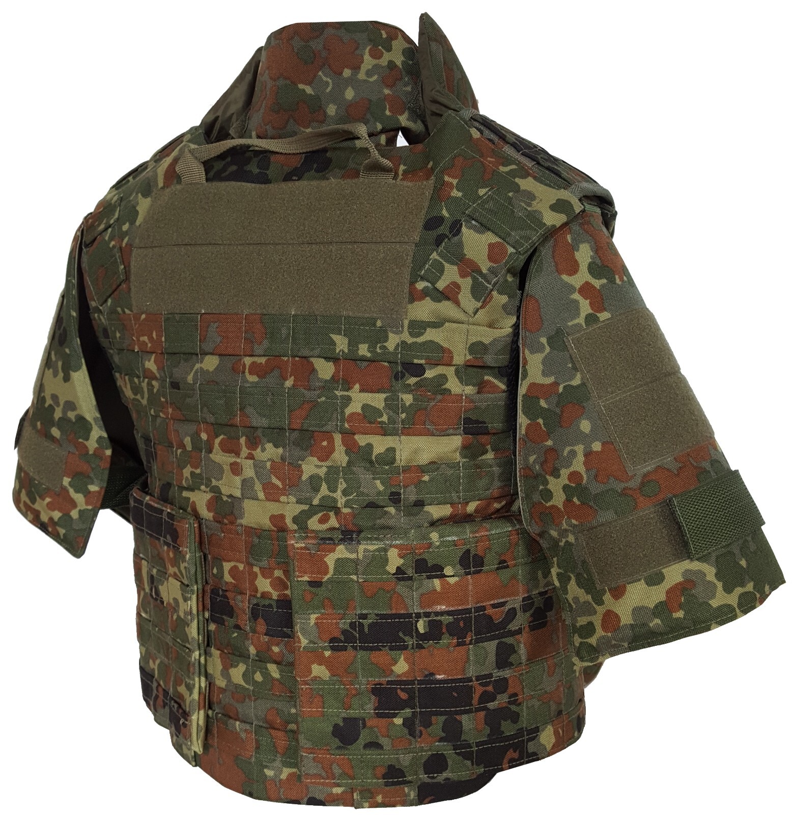 Tactical Vest Flecktarn size M Plate Carrier MOLLE "Shark" | eBay