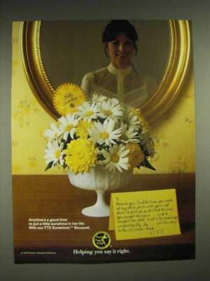 1980 FTD Florists Sunshiner Bouquet Ad | eBay