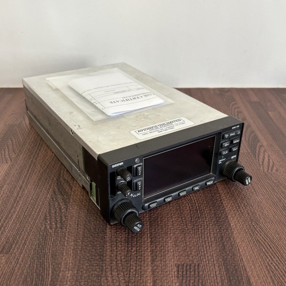 Garmin GNS 430W GPS/NAV/COMM 28 Volt Only PN 011-01060-45 With New 8130 ...
