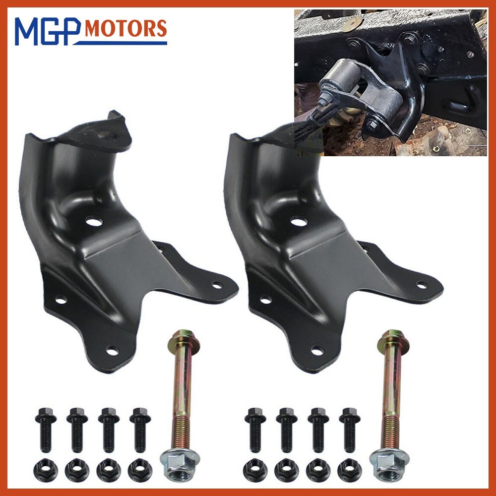 New 2pcs Rear Leaf Spring Hanger Bracket Kit For 99-19 F250 F350 F450 ...