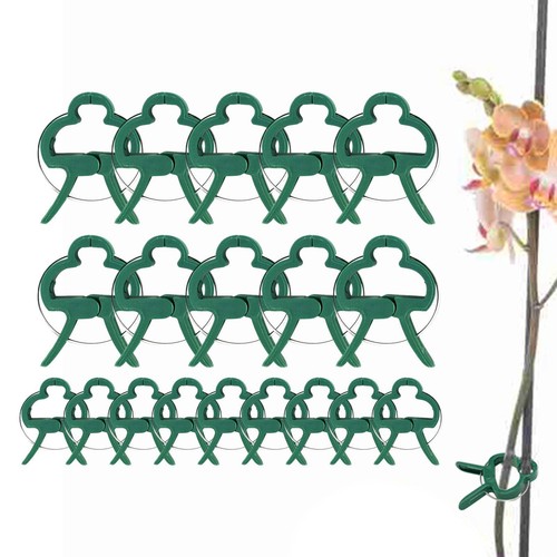 20pcs Garden Plant Clips Seedlings Plants Grow Support Gardening Tools ...