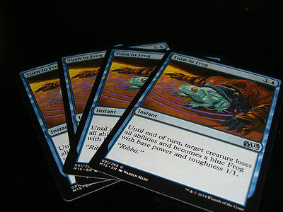 Magic the Gathering: Core Set M 2015: Turn to Frog Uncommon Card [x4 ...