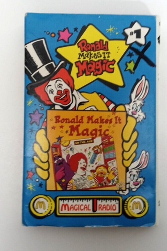 McDonald's Magical Radio Ronald Makes It Magic #1 Vintage Cassette Tape ...