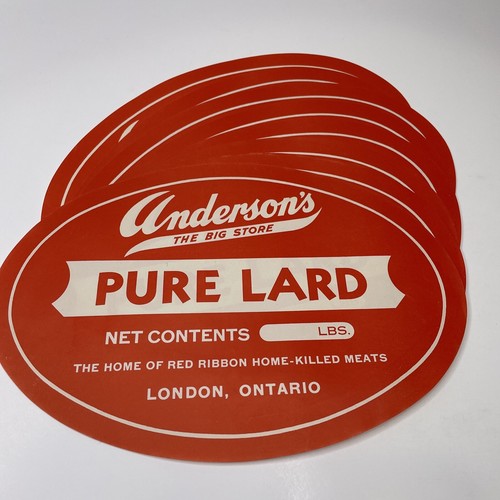 Vintage 1940s Lot Of 8 Anderson’s Meats Slaughter Tags Moisten Sticker ...
