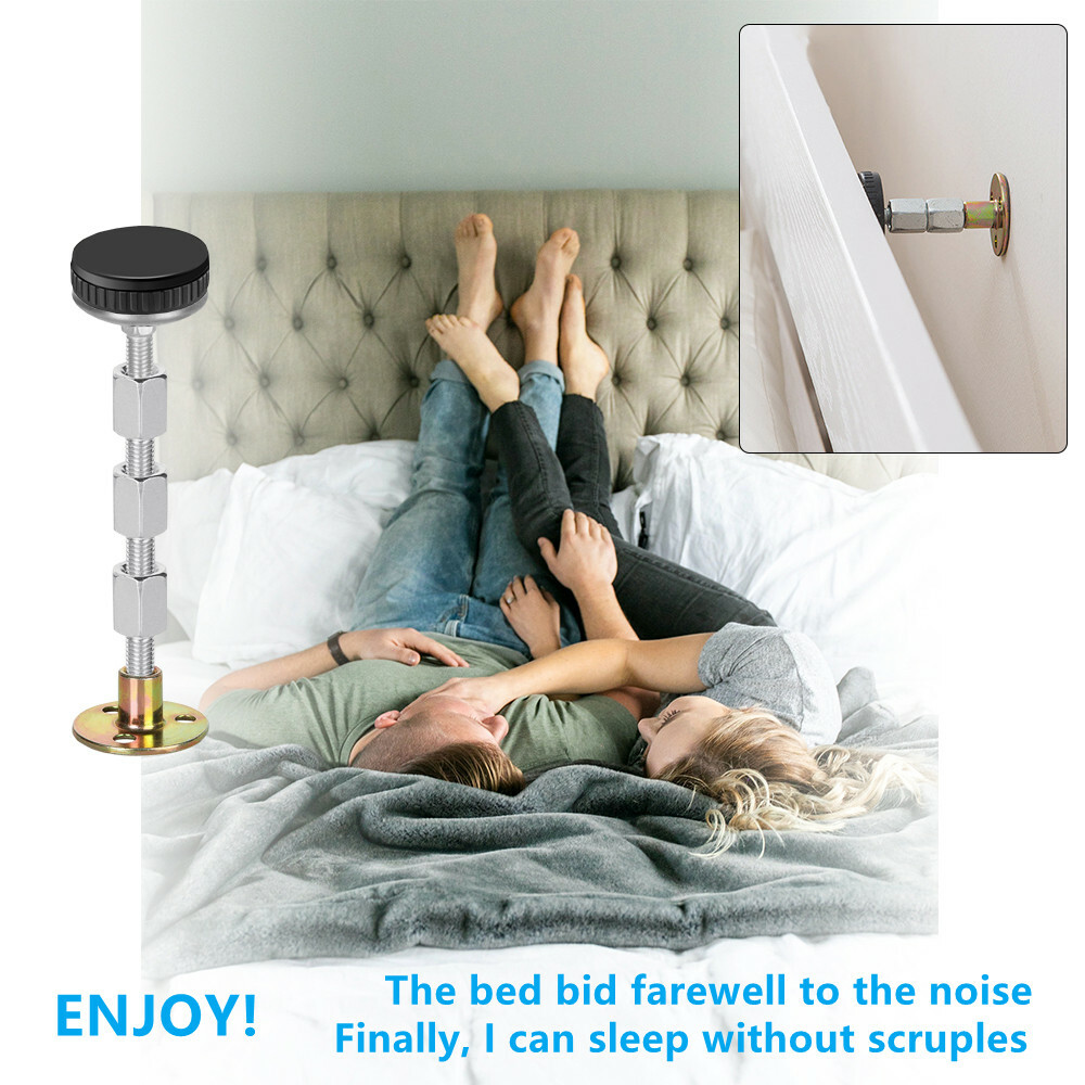 4 Pcs Adjustable Threaded Bed Frame Anti-Shake Tool Telescopic Support ...