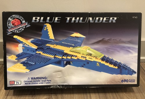 Mega Bloks ProBuilder Blue Thunder #9743 Airplane Complete w ...