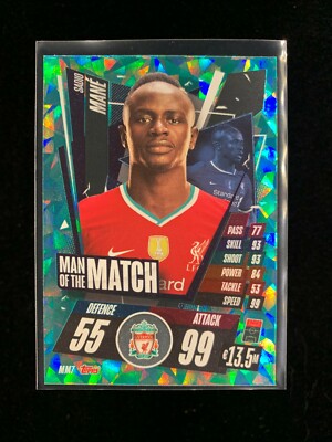 2020-21 Topps UEFA Champion League Match Attax Man of the Match Sadio ...