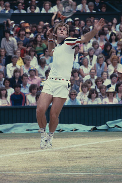 American Tennis Player Roscoe Tanner Serves 1979 OLD PHOTO | eBay