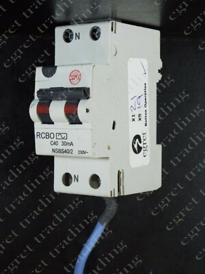 Wylex C40 40A 30mA Double pole RCBO NSBS402 Circuit Breaker - Tested ...