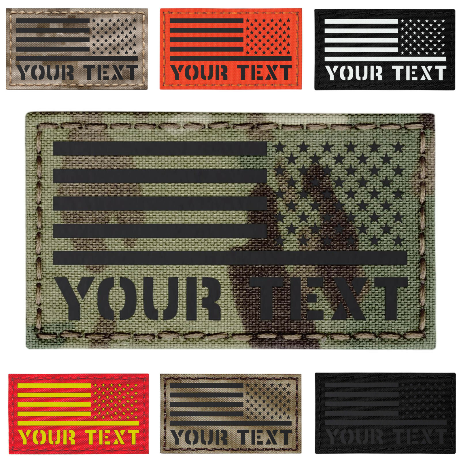 Custom Reversed USA American Right flag US Army Morale Tactical 2x3.5 ...