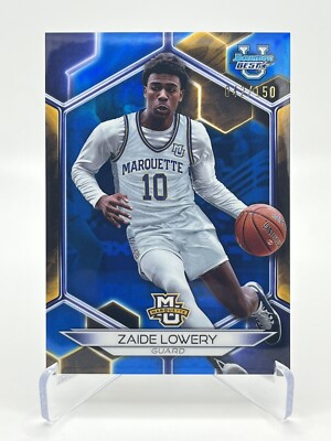 Zaide Lowery 2023-24 Bowman Best University Blue /150 RC Marquette ...