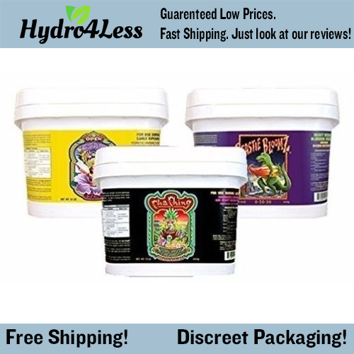 Fox Farm Open Sesame, Beastie Bloomz & Cha Ching Soluble Fertilizer 15 ...